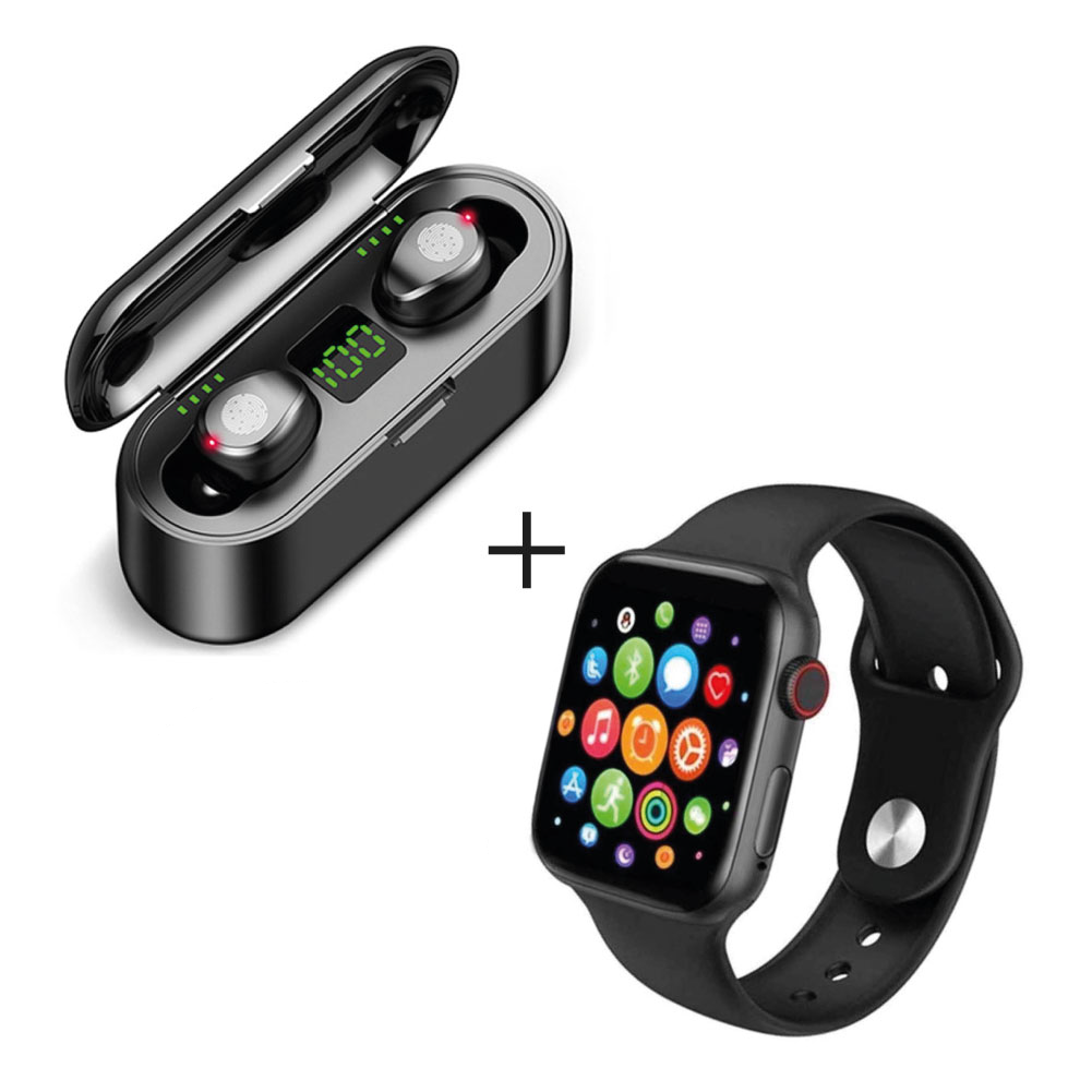 Combo Smartwatch t500-t55 & Audífonos Con Powerbank – Big Bang Market